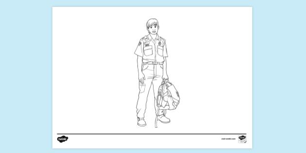 FREE! - Paramedic Colouring | Colouring Sheets