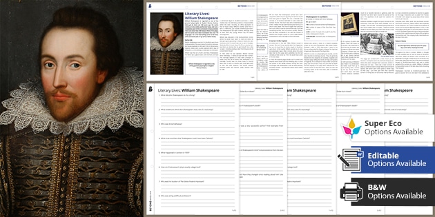 KS4 Literary Lives: William Shakespeare Differentiated Reading