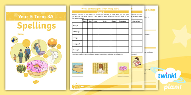 Practice Booklets Year Five Primary Resources - Spelling Year Five Primary
