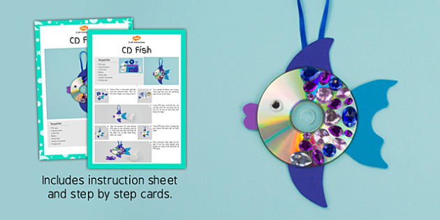 CD Fish Craft Instructions (Under the Sea) - under the sea, activities