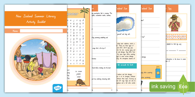 Level 2 New Zealand Summer Literacy Activity Booklet