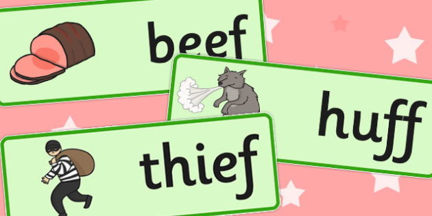 Final F Sound Word Cards (teacher made)