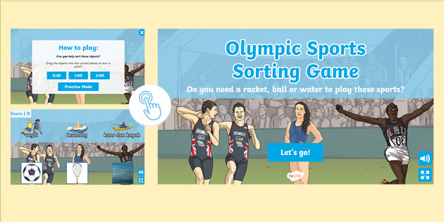 Summer Olympic Sports Interactive Sorting Activity Indonesian