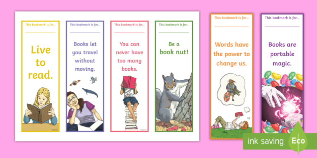 World Book Day Editable Bookmarks - page marker, gift, reading for pleasure
