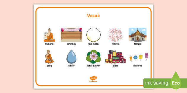 Vesak Word Mat (teacher made)