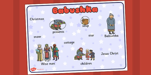 Babushka Word Mat - babushka, word, story, word mat, christmas