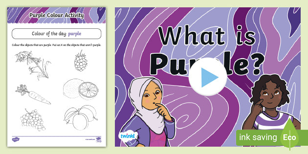 What is Purple Colour Activity Sheet