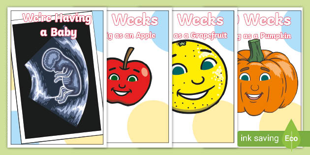 Pregnancy Milestone Prop Cards | Birth-2 Resources