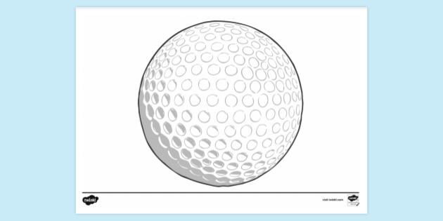 FREE! - Golf Ball Colouring | Colouring Sheets