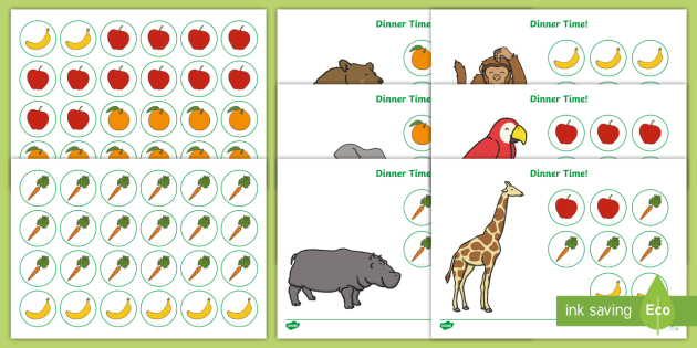 Feeding Time at the Zoo Resource Pack (teacher made)