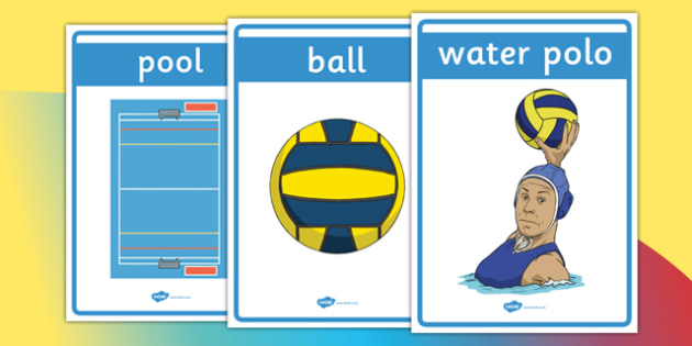 Water Polo Display Posters (teacher made)