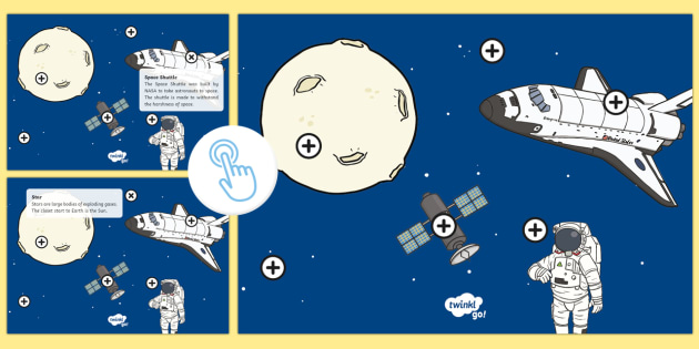 Space Picture Hotspots (teacher made)