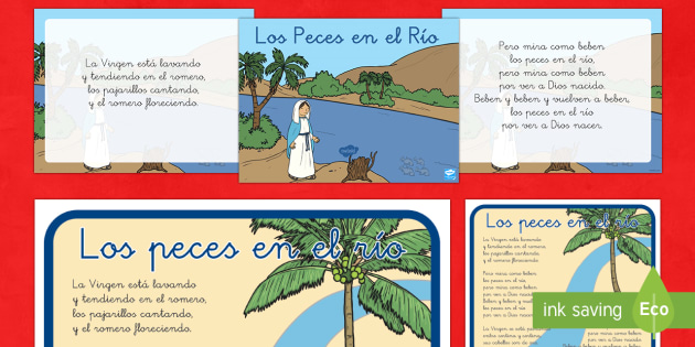 Pack de actividades: Villancico Los Peces en el Río