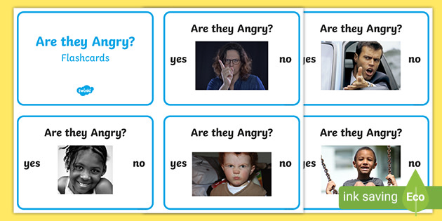 Are They Angry? Flashcards (teacher made)