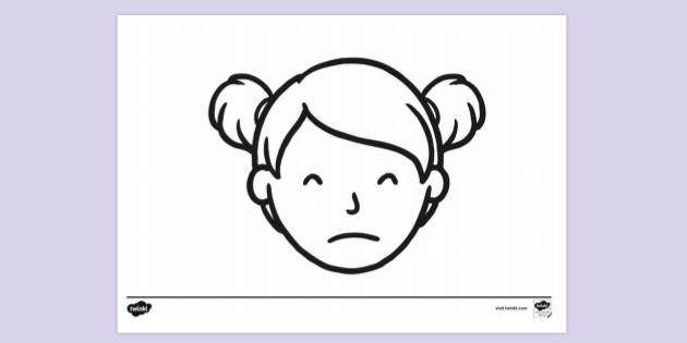 FREE! - Sad Child Colouring | Colouring Sheets