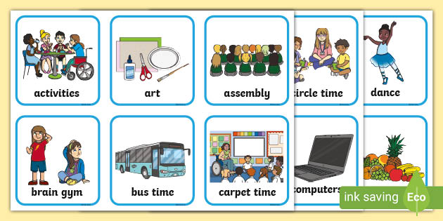 Editable Visual Timetable | Classroom Management | Primary