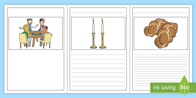 Shabbat Writing Frame (teacher made)