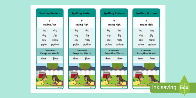 Phase 6 Spelling Bookmarks - Primary Resources