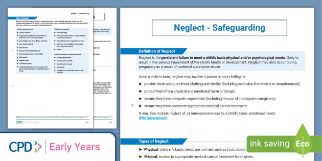Neglect Education Resources | twinkl.com.au