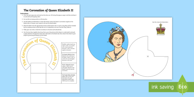The Coronation of Queen Elizabeth II Paper Wheel
