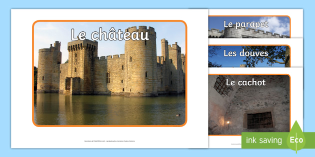 Photos d'affichage : les châteaux (teacher made)