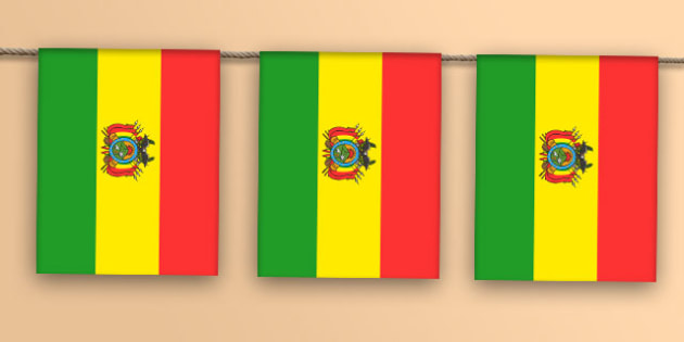 Bolivia Flag Bunting (teacher made)