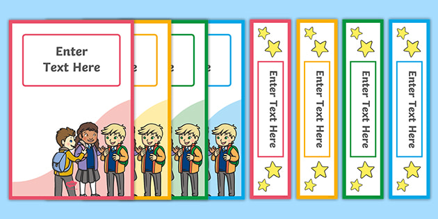 Editable Binder Covers