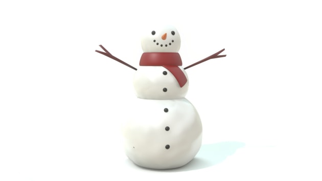Snowman Augmented Reality (AR) Quick Look Model Educational Teaching ...