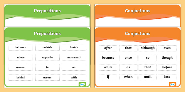 without preposition or conjunction