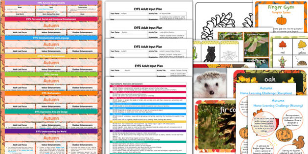 EYFS Autumn Themed Bumper Planning Pack