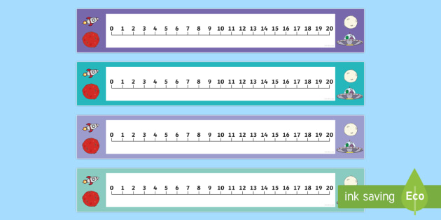 Numbers 1-20 Number Track (Space) (teacher made)