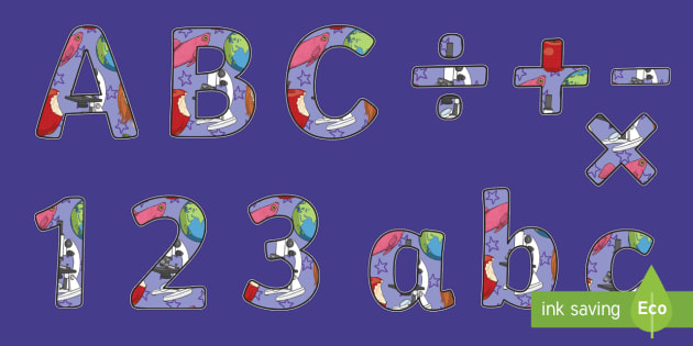 👉 Science Week Display Lettering | Science-Themed Lettering