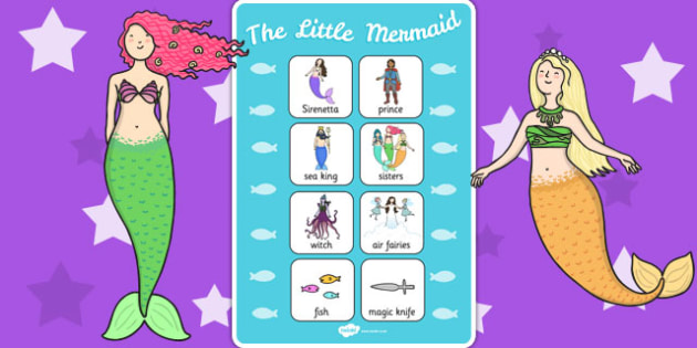The Little Mermaid Vocabulary Poster (teacher made)