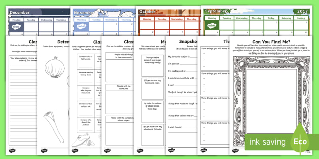Year 6 Back to School Activity Pack (teacher made)