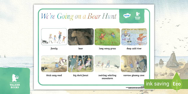 FREE! - We're Going on a Bear Hunt Word Mat | Walker Books Resources