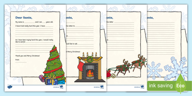 Christmas Letter Writing Templates