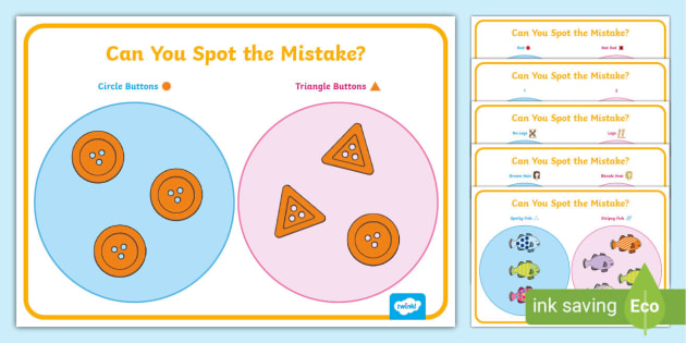👉 Spot the Mistake Sorting Display Posters (teacher made)