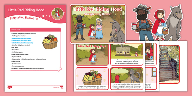 Little Red Riding Hood Storytelling Basket - EYFS