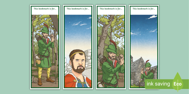 FREE! - Bookmarks Robin Hood Themed – Display Bookmarks – Twinkl