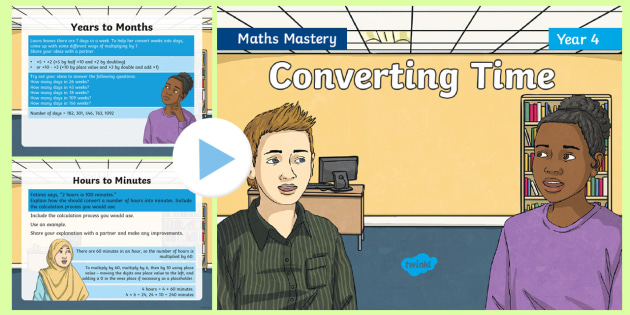 Converting Time | Word Problems | Year 4 | Twinkl