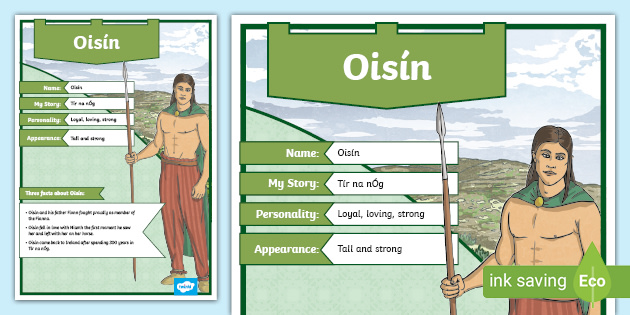 Character Profile of Oisín (teacher made)