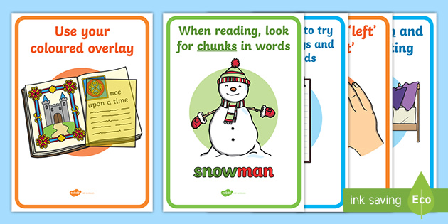 Dyslexia Posters - Support For Primary School Children