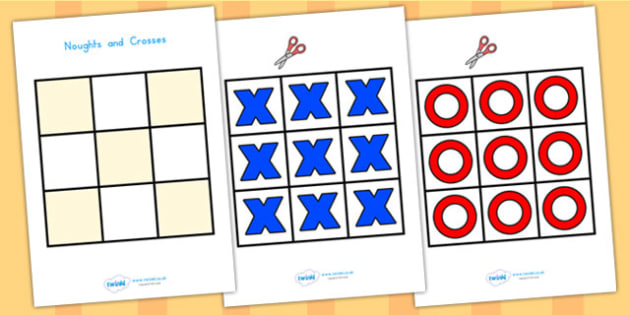 Noughts and Crosses Grids - noughts and crosses, games, wet play