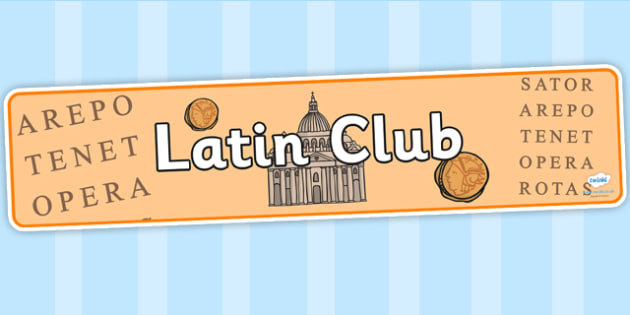Latin Club Display Banner
