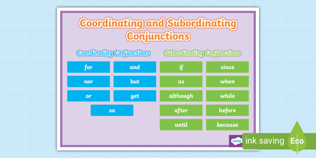 Subordinating Conjunctions Ks2 Subordinating Conjunctions Worksheets