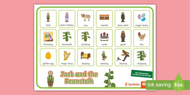 Colourful Semantics Jack and The Beanstalk cards - Educational Images ...