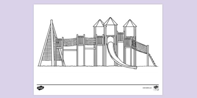 FREE! - Chatsworth Adventure Playground Colouring | Colouring Sheets