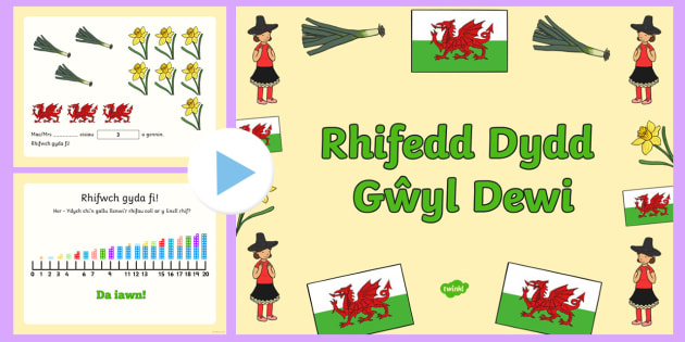 Pŵerbwynt Pŵerbwynt Rhifedd Meithrin/Derbyn Dydd Gŵyl Dewi - dydd gwyl