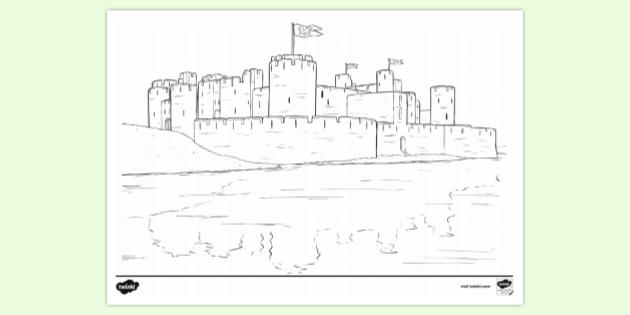 Camelot Castle Colouring Sheet | Colouring Sheets