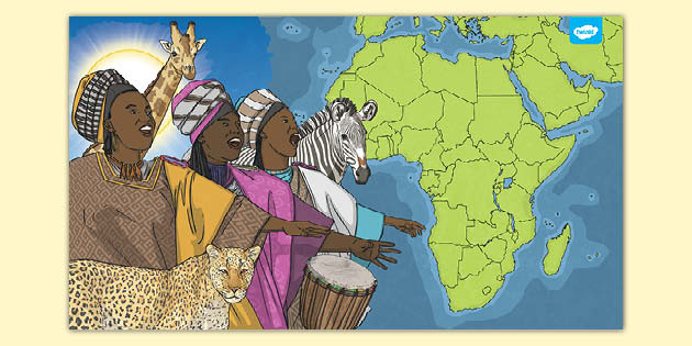 FREE! - Africa Virtual Teaching Background (teacher made)